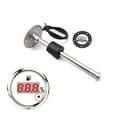 Digital 52MM Fuel Level Gauge Warning Light Oil Tank Indicator Marine ...
