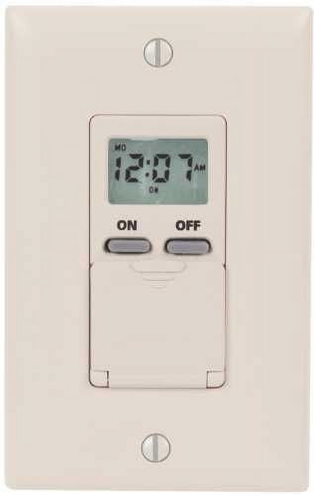 Digital 7-Day Timer 15A 120V Ivory - Walmart.com