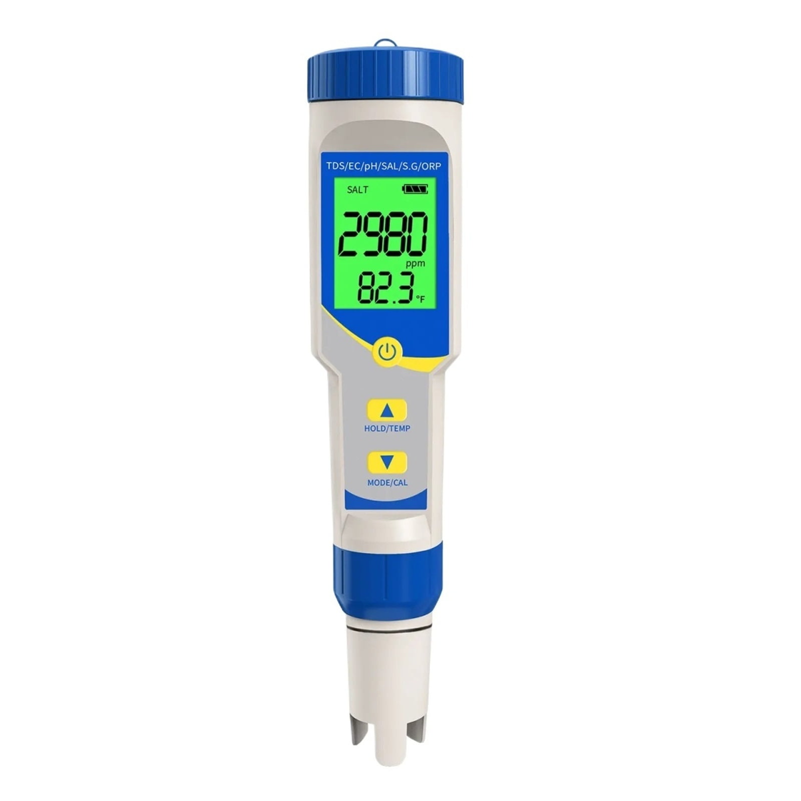 Digital 7-in-1 ORP Salt PH Meter High Accuracy Water Quality Tester ...