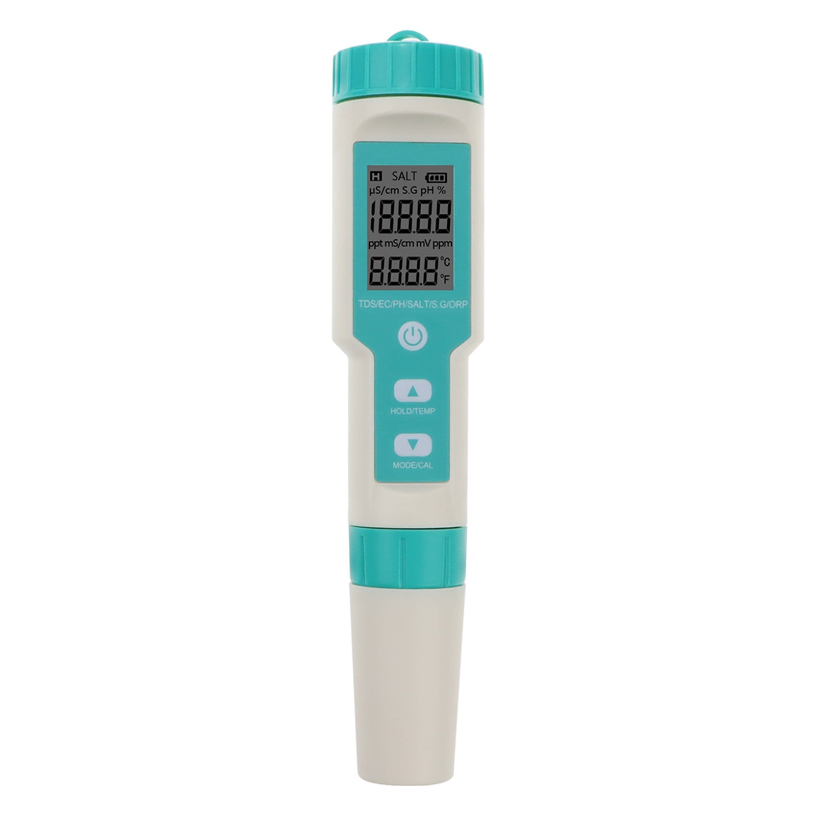Digital 7 in 1 pH Meter PH/TDS/EC/ORP/Salinity /SG/TEMP Meter Water ...