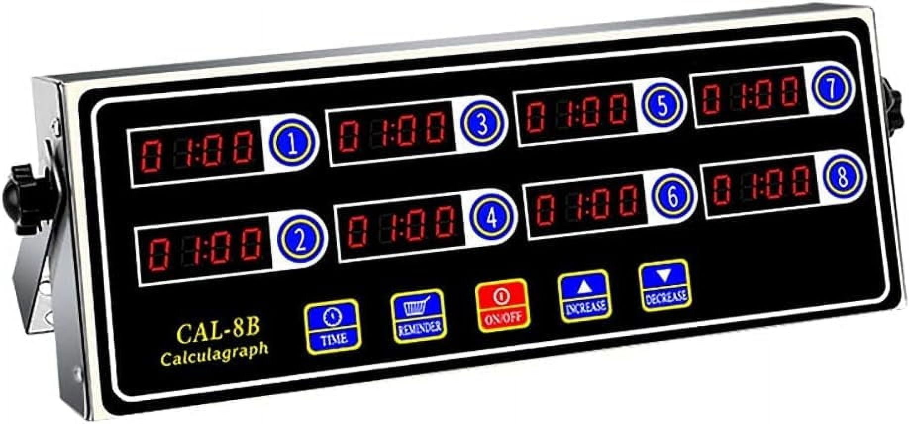 Digital 8 Channel Kitchen Timer- Burger Basket Shaking Timing Reminder ...