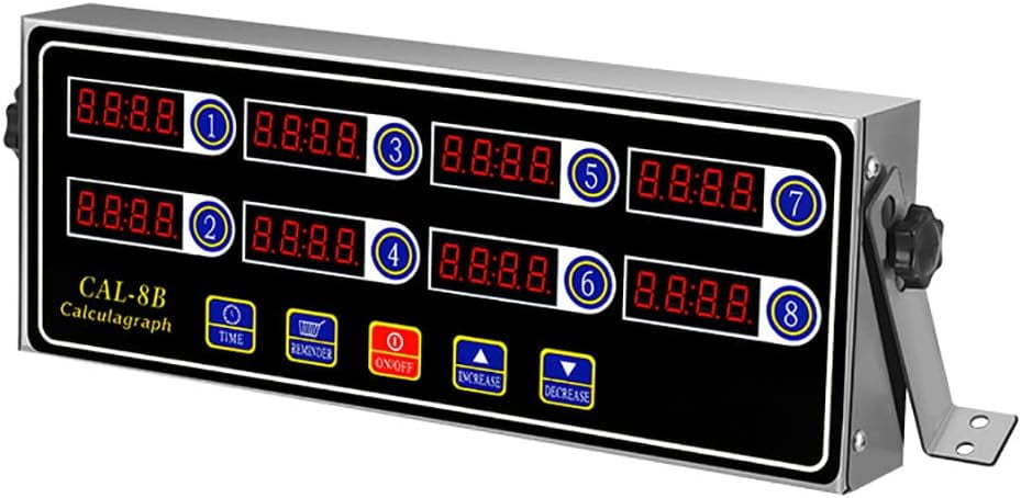 Digital 8 Channel Kitchen Timer, Burger Basket Shaking Timing Reminder ...