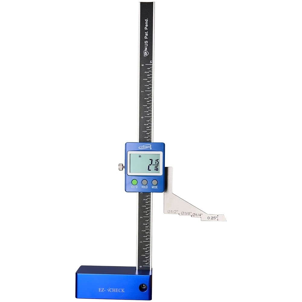 Digital 8" Height Gauge EZ-Check for Woodwork Router and Table Saw ...