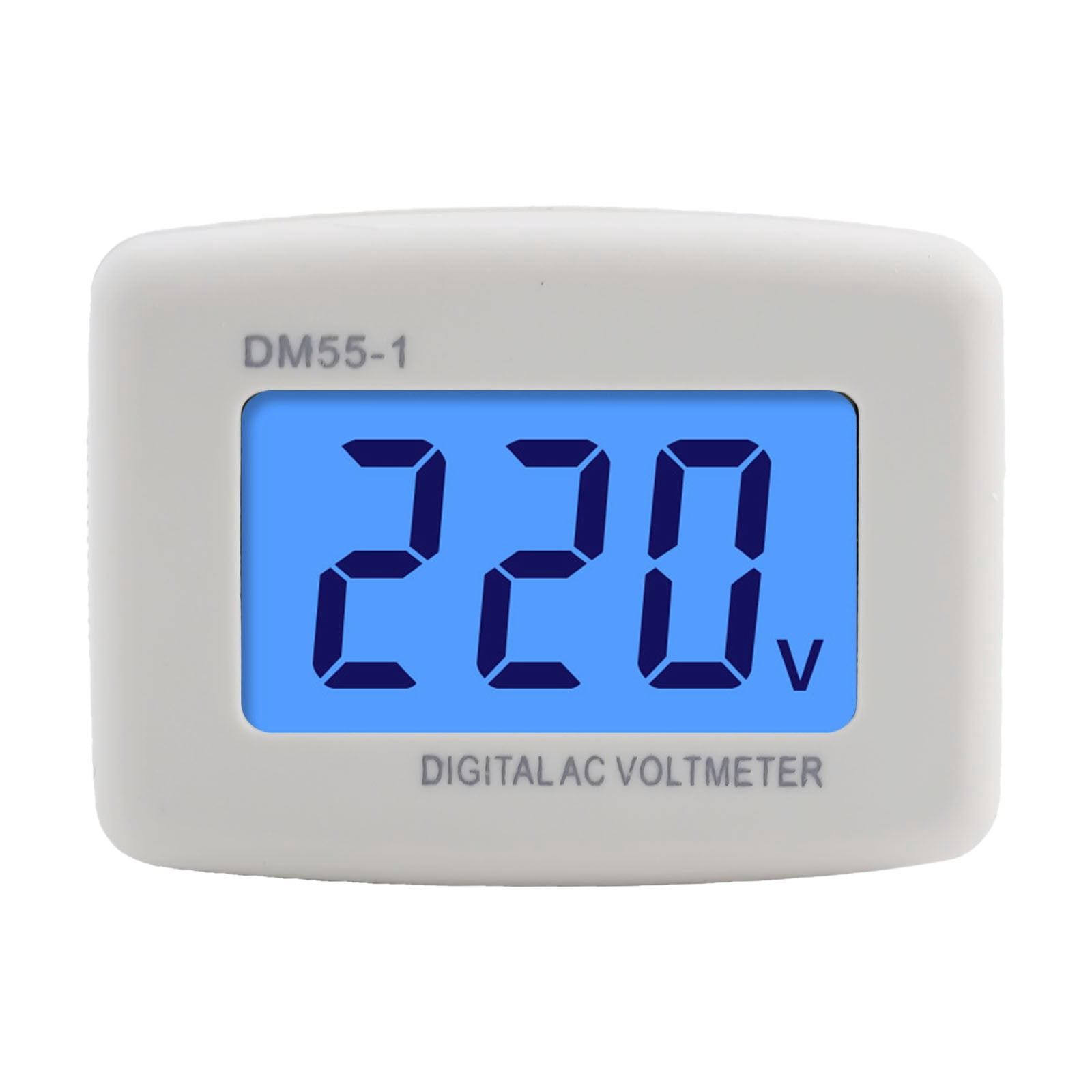Digital AC Voltmeter DM55 for 110V-220V LCD Display Voltage Measurement ...