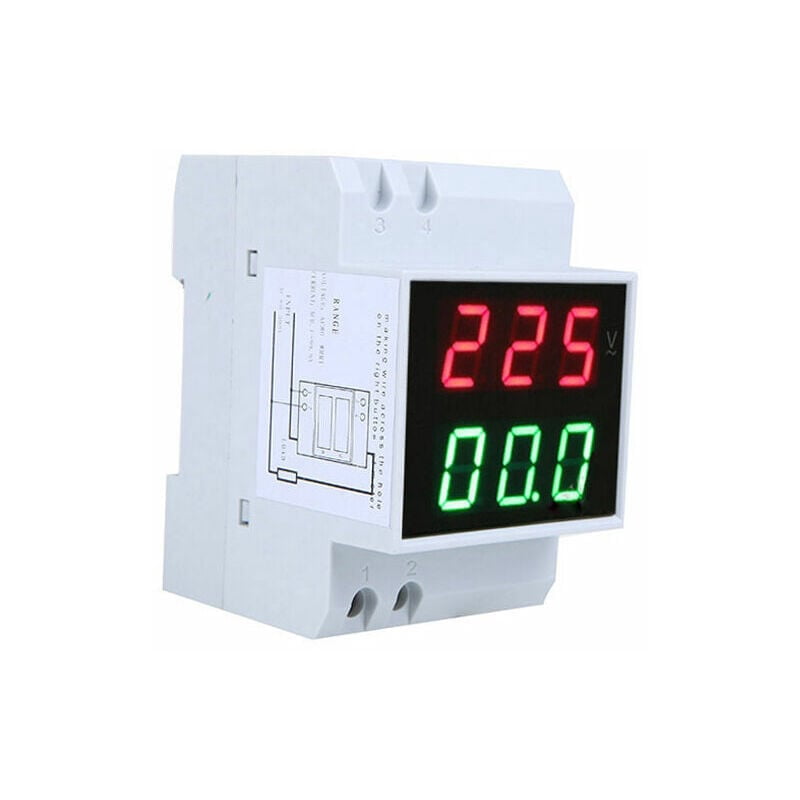 Digital AC voltage and ammeter digital display 220V380V household air ...