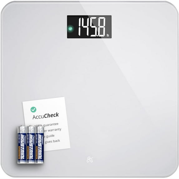 Digital AccuCheck Bathroom Scale for Body Weight, Capacity up to 400 ...