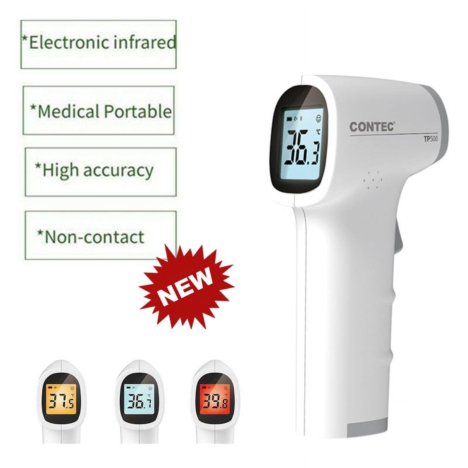 Digital Adult baby Use Non-Contact Forehead Thermometer Infrared Temp ...