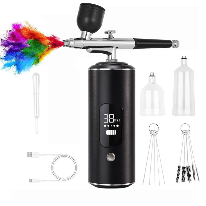 Digital Air Brush with Compressor Portable Air Brush Crafts Air Brush ...