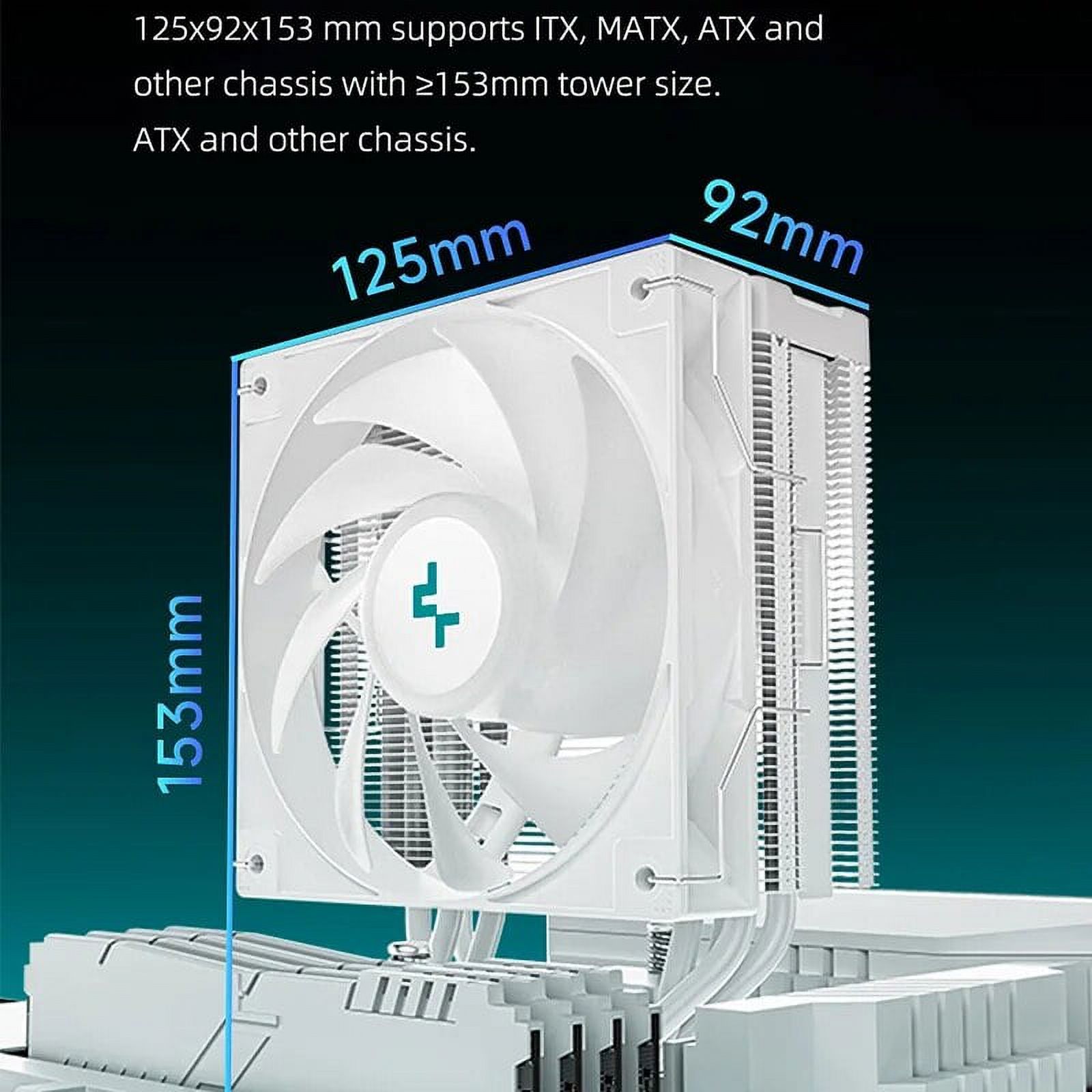 Digital Air CPU Cooler Cooling Fan 4 Heat Pipe 12cm 4PIN PWM Radiator For LGA 115X 1700 1200 AM4 ...