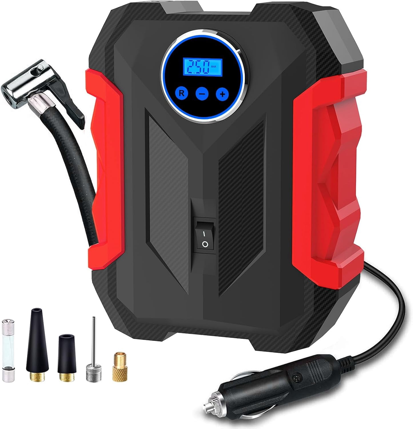 Digital Air Compressor for Car Auto Pump Portable Tire Inflator with ...