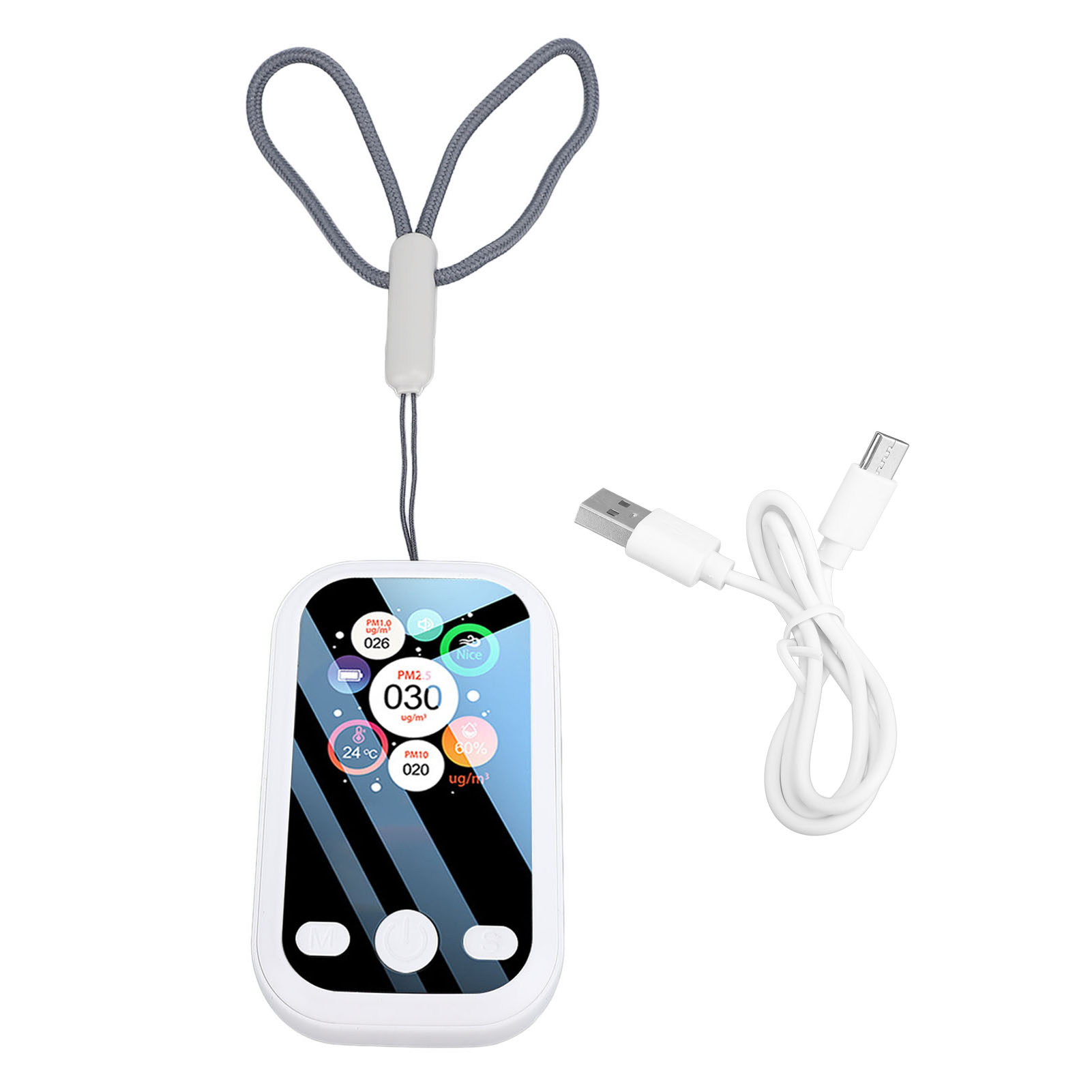 Digital Air Quality Meter, Accurate Lightweight 1000mAh Battery ...