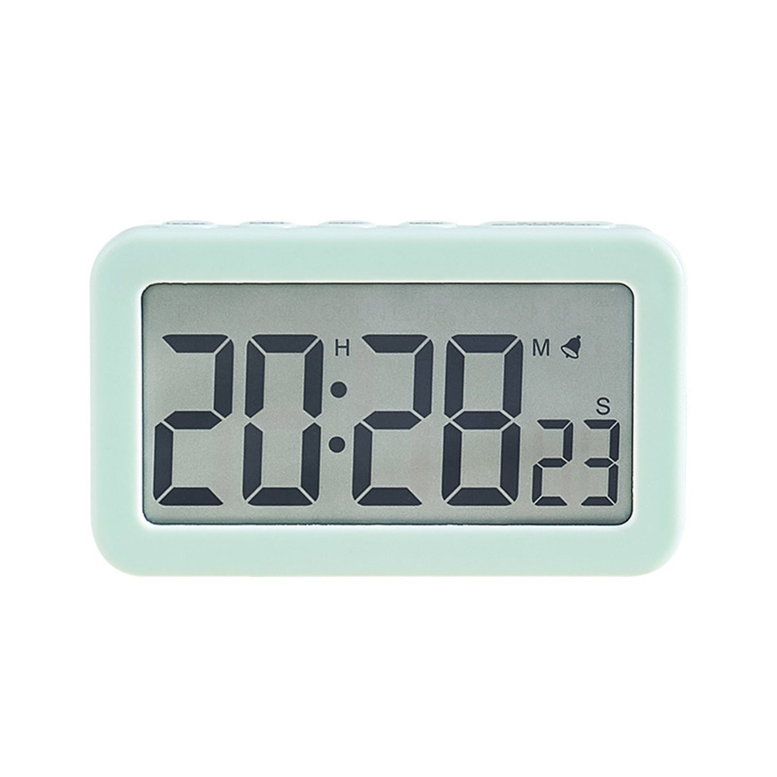 Digital Alarm Clock Battery Operated 12/24H LCD Display Desktop Clock ...