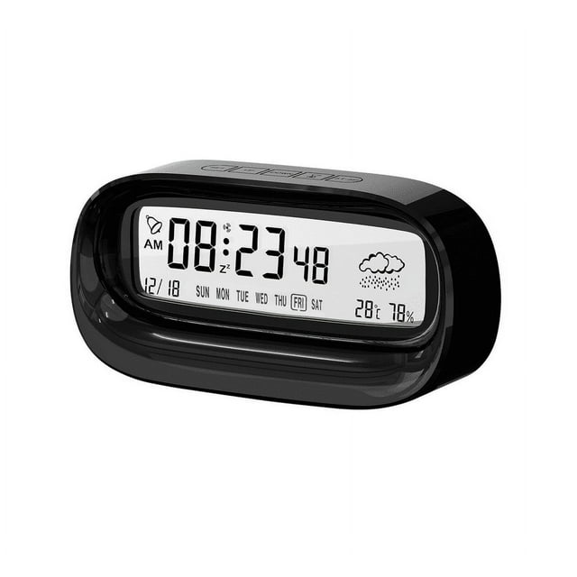 Digital Alarm Clock,Battery Powered Large Number Display Compact Alarm ...