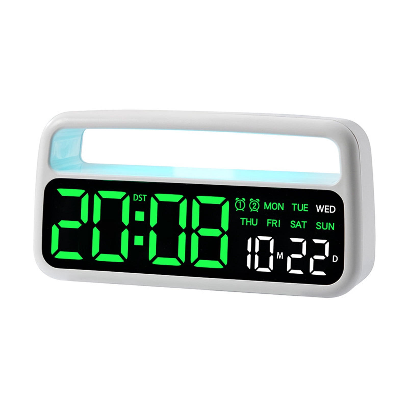 Digital Alarm Clock Bedroom Desk Clocks with Daylights Saving Time Date ...