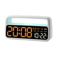 Digital Alarm Clock Bedroom Desk Clocks with Daylights Saving Time Date ...