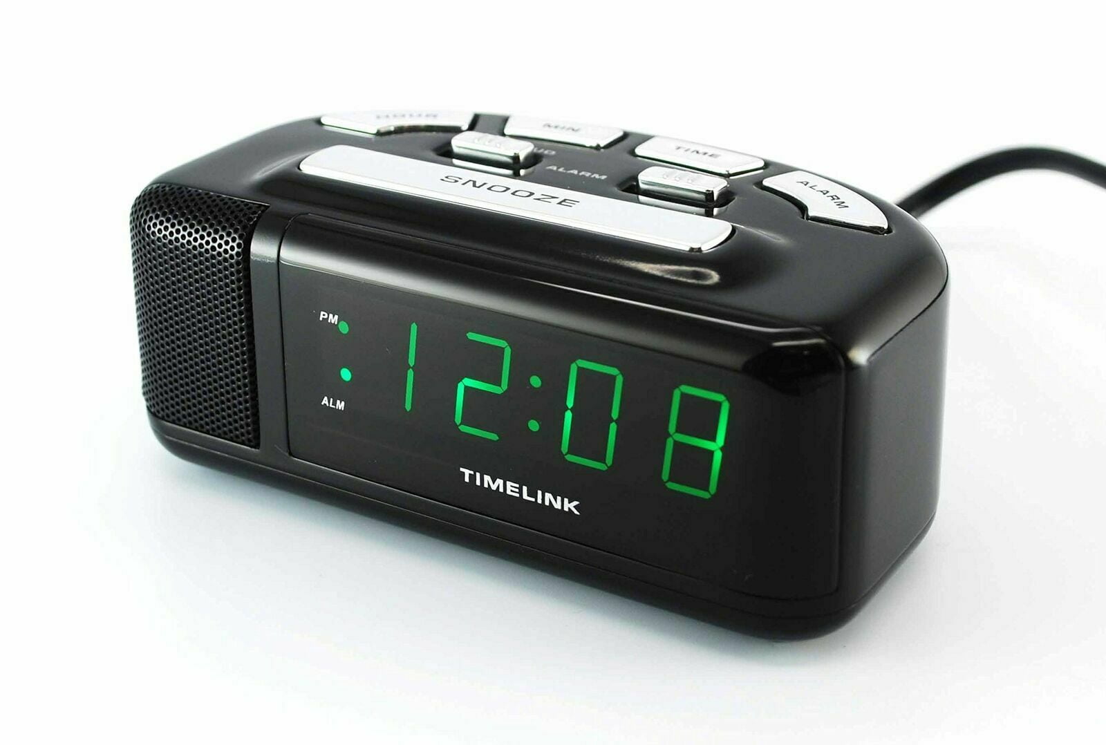 Digital Alarm Clock Black - Timelink - Walmart.com