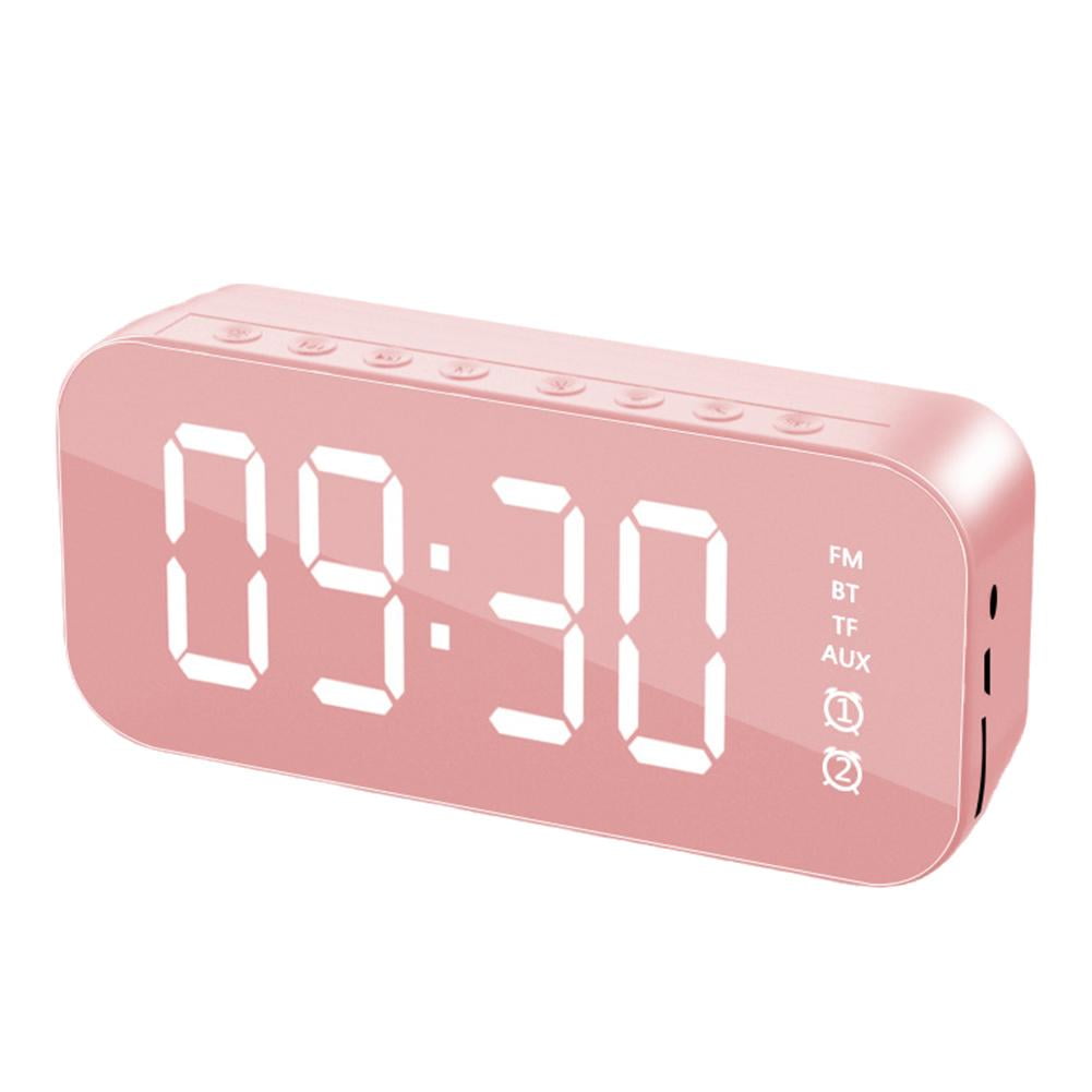 Digital Alarm Clock Bluetooth Connect,2 in 1 Speaker And Travel Alarm ...