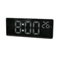 Digital Alarm Clock Desktop LED Display Clock Large Display Screen with ...