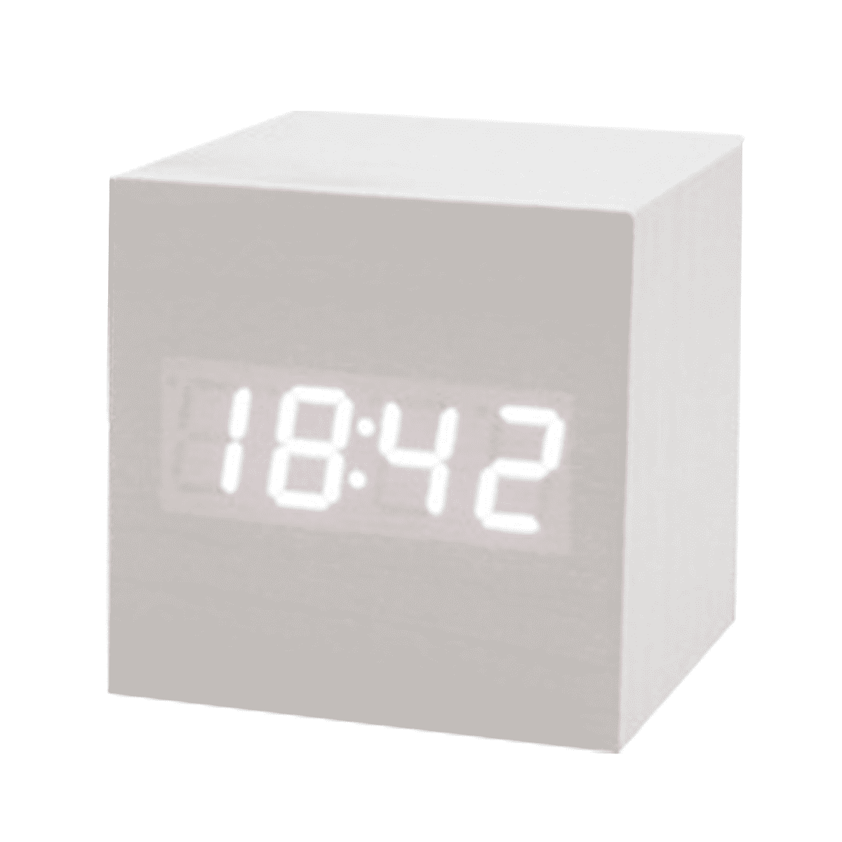Digital Alarm Clock, Electronic LED Time Display, Dual Alarm, Cubic ...