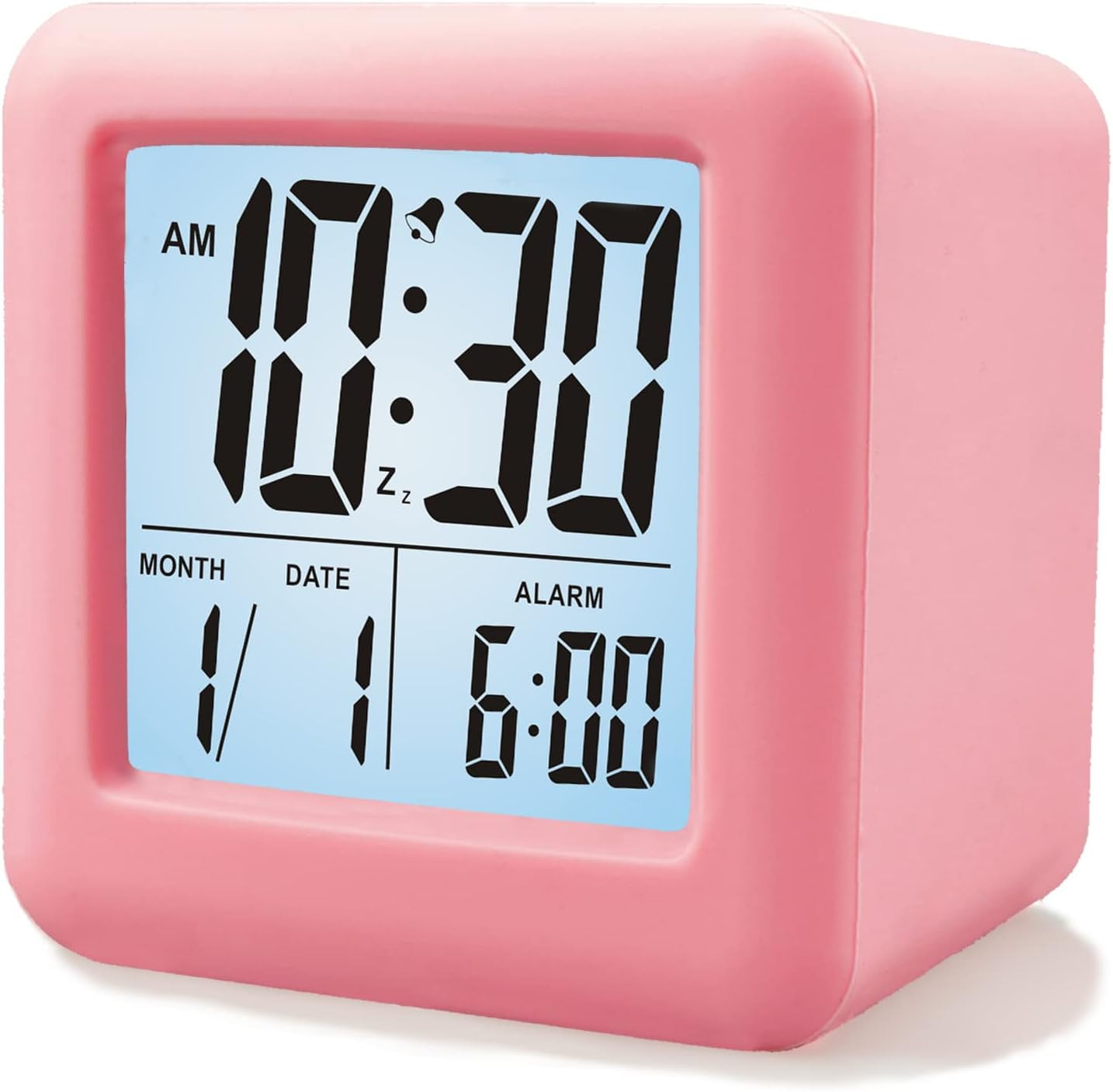 Digital Alarm Clock Kids Clock with Snooze and White Nightlight - Easy ...
