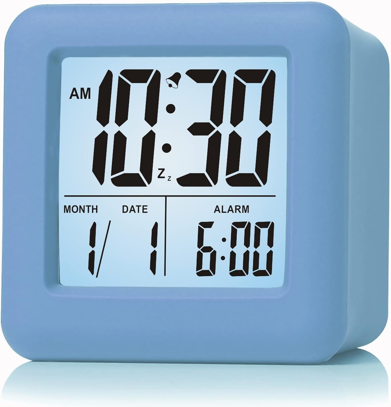 Digital Alarm Clock Kids Clock with Snooze and White Nightlight - Easy ...