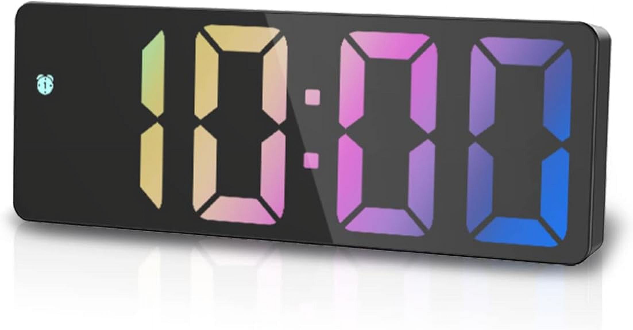 Digital Alarm Clock, LED Alarm Clock for Bedroom, Electronic LED ...