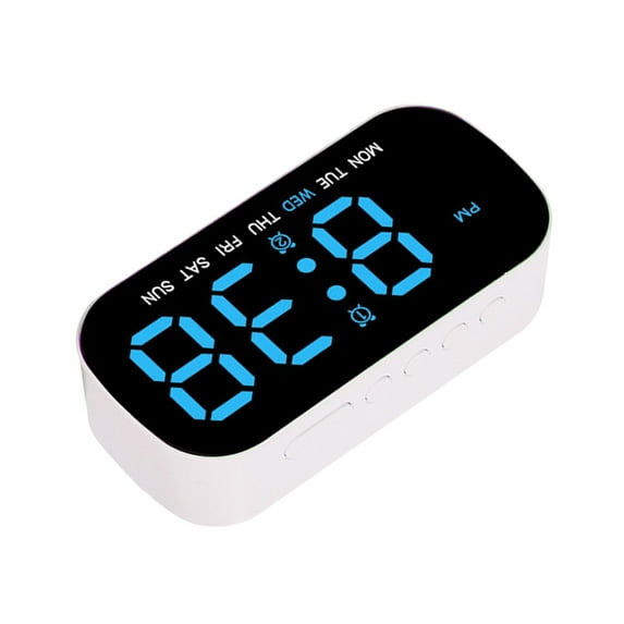 Digital Alarm Clock Large LED Digital Display, Brightness Dimmable Desk ...