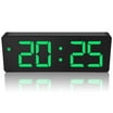 DESIGNICE Digital Clock,Large Display and Green Numbers Digital Clock ...