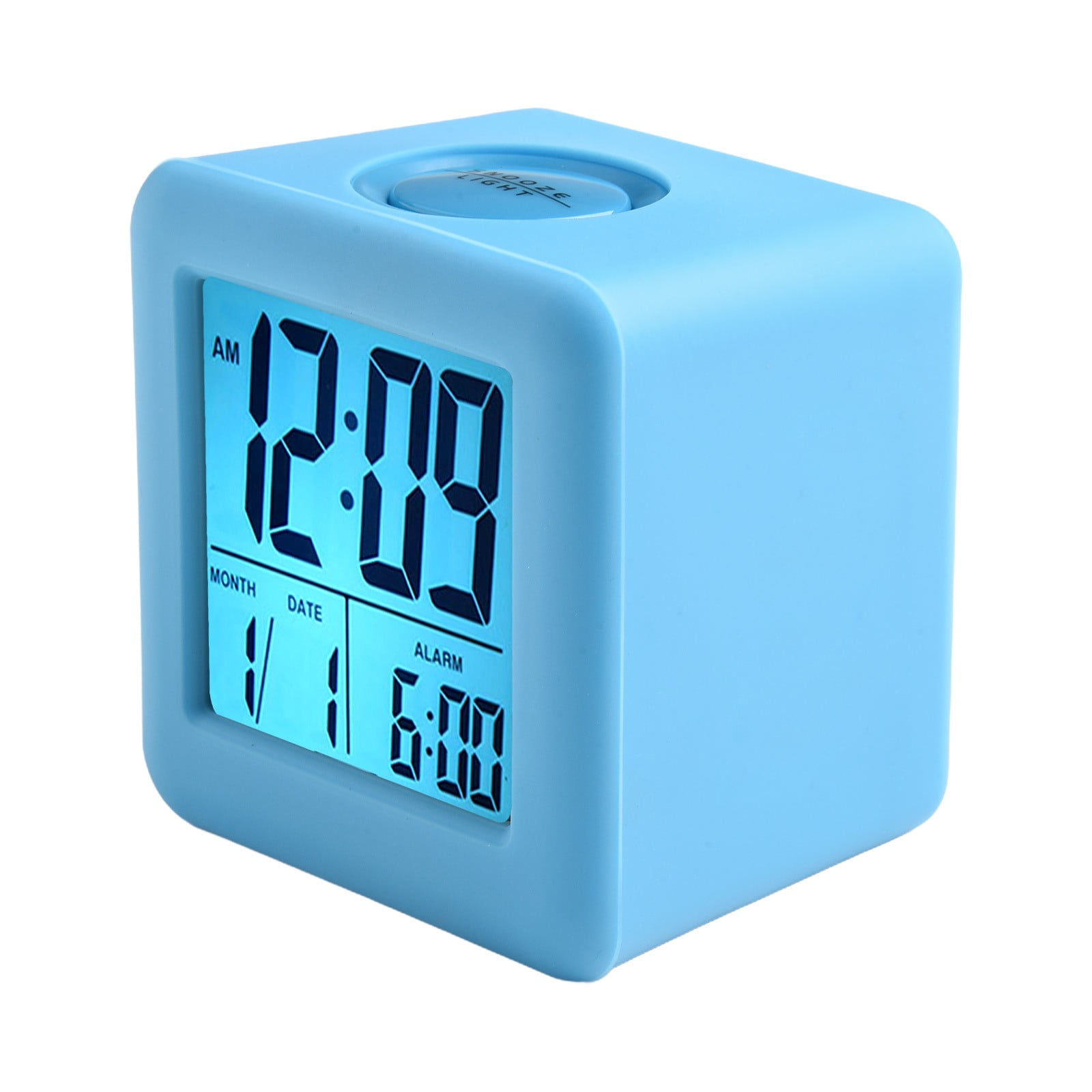 Digital Alarm Clock Lcd Alarm Clock Night Stand Battery Powered ...