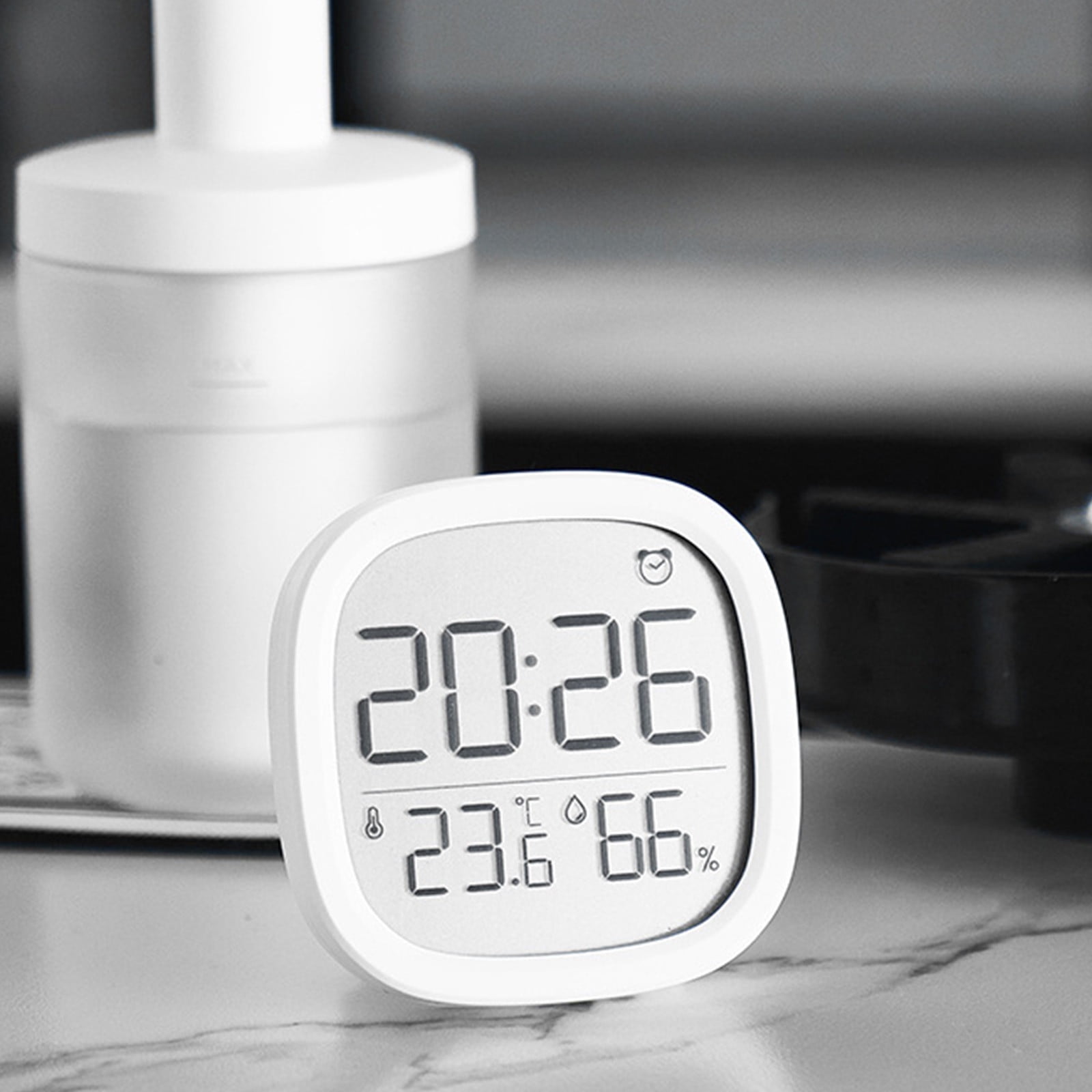 Digital Alarm Clock, Led Display Clock, Slim Design, Magnetic Suction ...