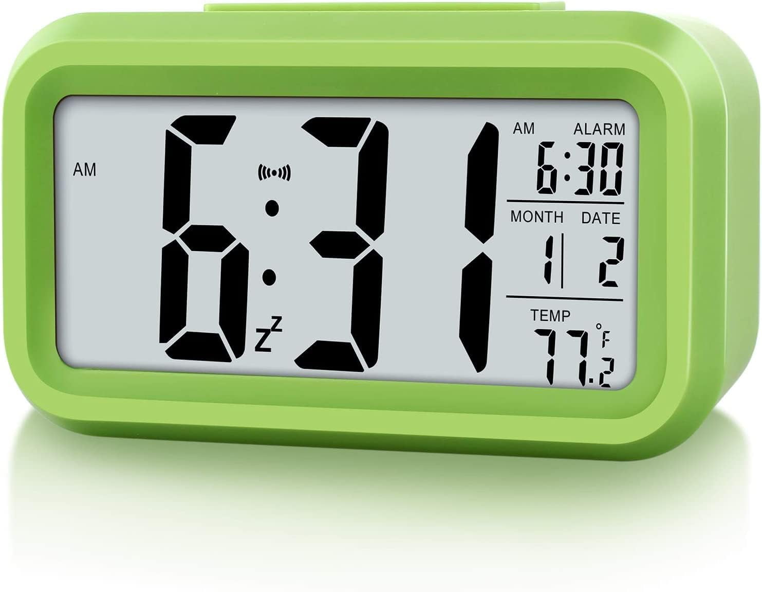 |Digital Alarm Clock, Led Display With Temperature Display Snooze Smart ...