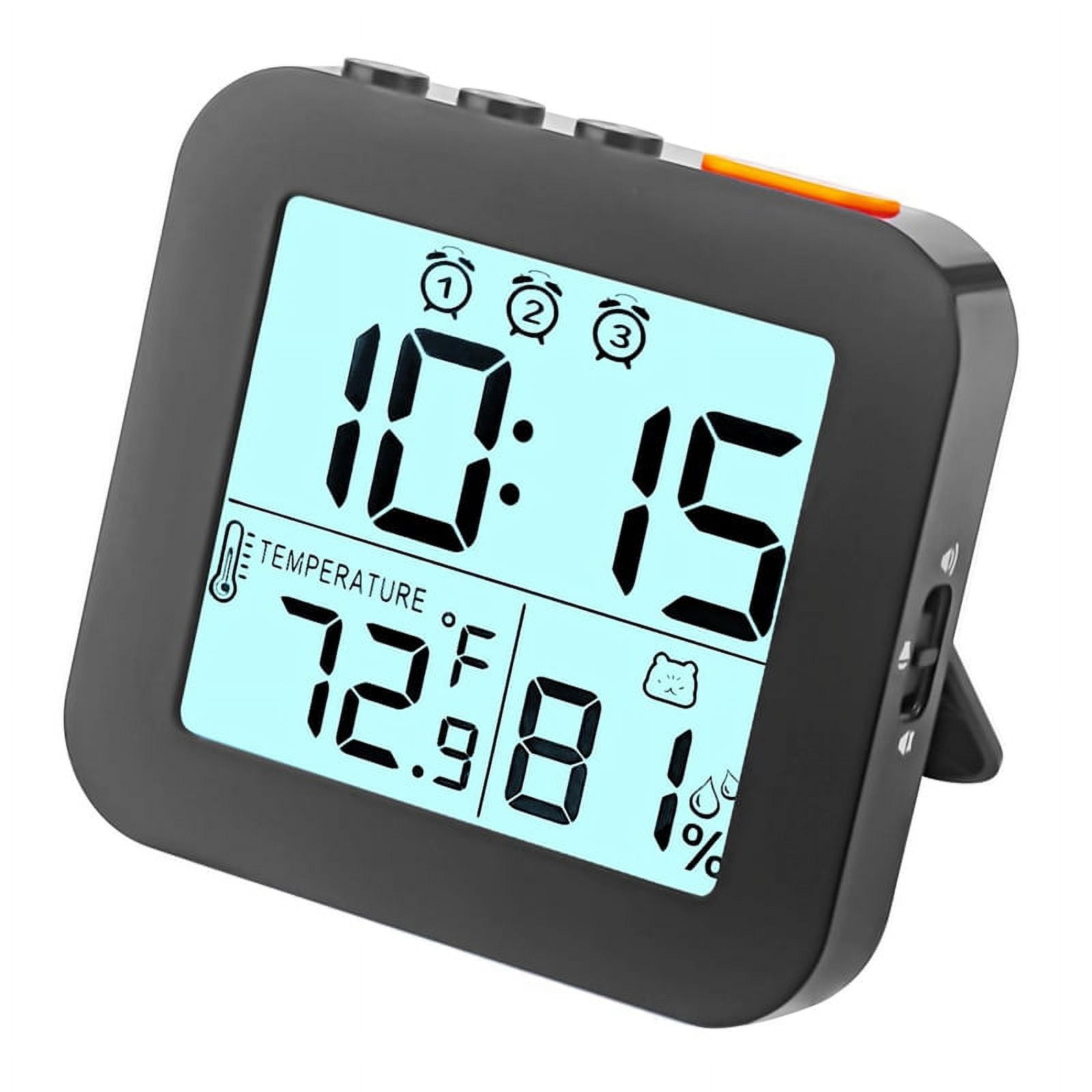Digital Alarm Clock, Light Travel Clock, Battery Operated Desk Clock ...