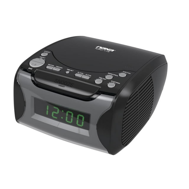 Digital Alarm Clock Radio with CD Player and USB Charge Port - Walmart.com