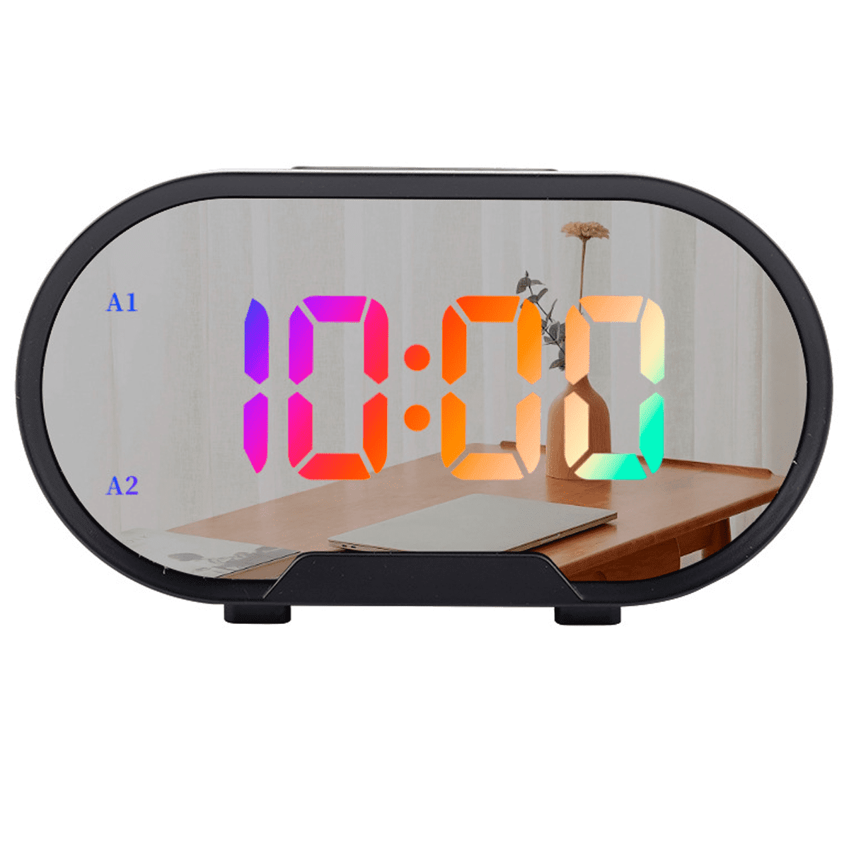 Digital Alarm Clock, Small Alarm Clock for Bedrooms ,Adjustable Volume ...