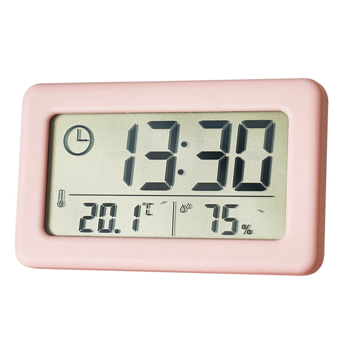 Digital Alarm Clock Thermometer Hygrometer Meter LED Indoor Electronic ...