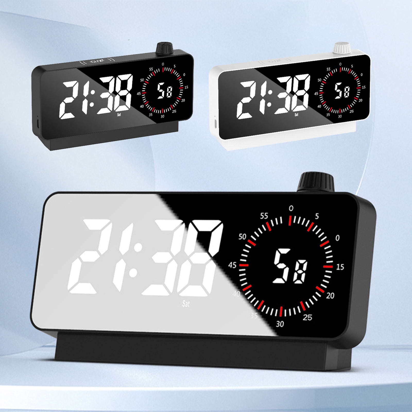 Digital Alarm Clock, Timer Countdown Desk Clock, Battery Operated ...