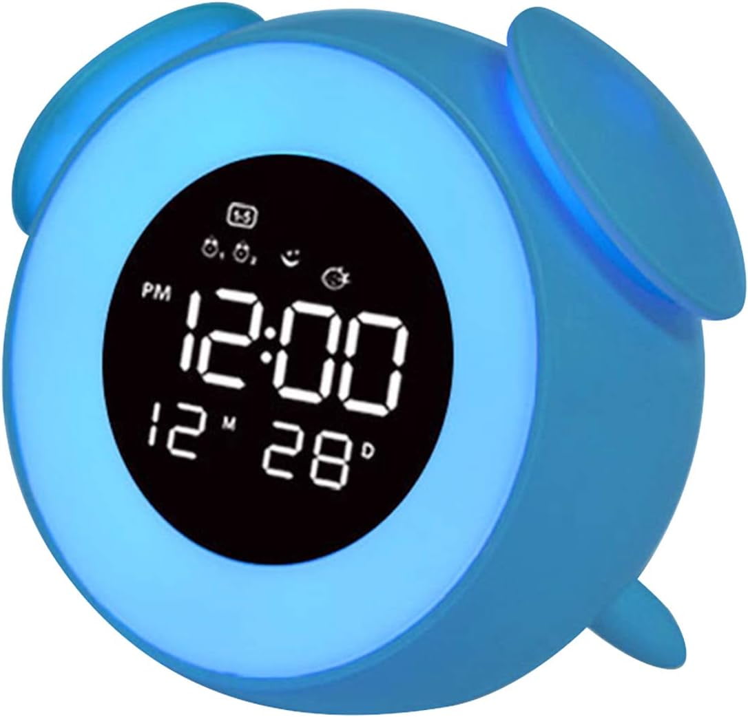 Digital Alarm Clock,Wake Up Light Sunrise Alarm Clock Dimmable Digital ...