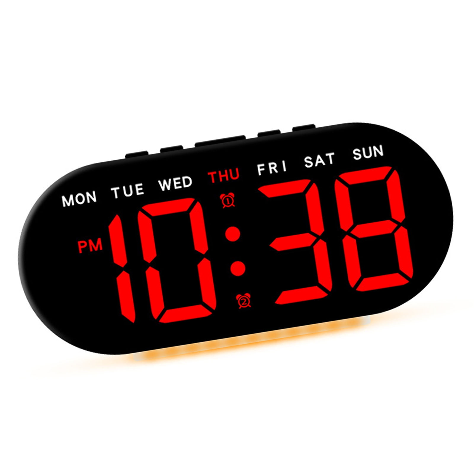 Digital Alarm Clock With Large LED Display USB Charging Temperature ...