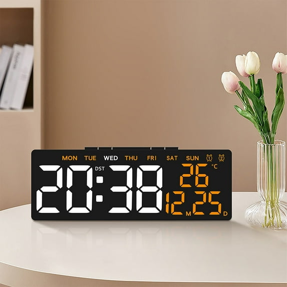 Digital Alarm Clock under $5! Ke1Clo Multi Functional LED Display with Date Temperature, Battery ...