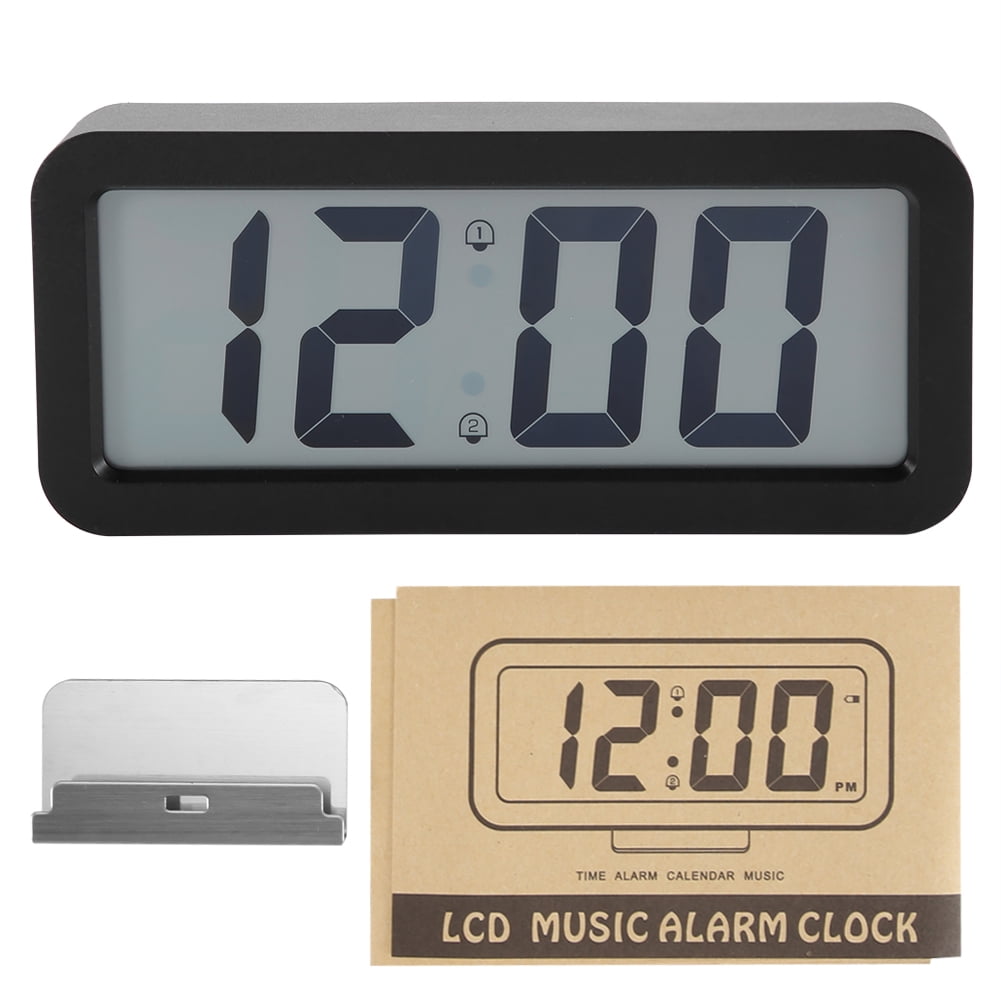 Digital Alarm Clock with LCD Display and Music Functions for Home and ...