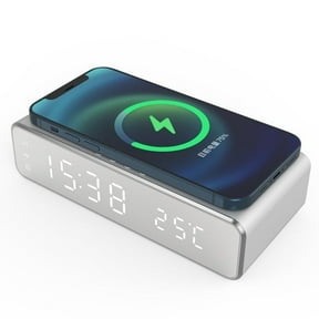 Wireless Phone Chargers with Alarm Clocks for Home and Office
