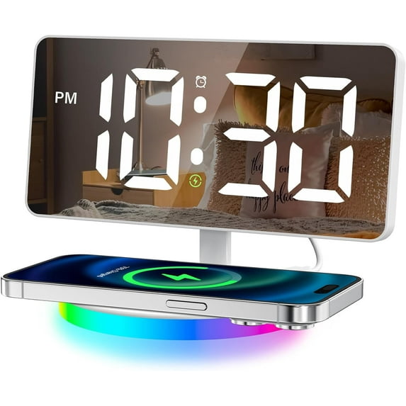 Mpow Alarm Clock for Heavy Sleepers, Digital Alarm Clock for Bedroom ...