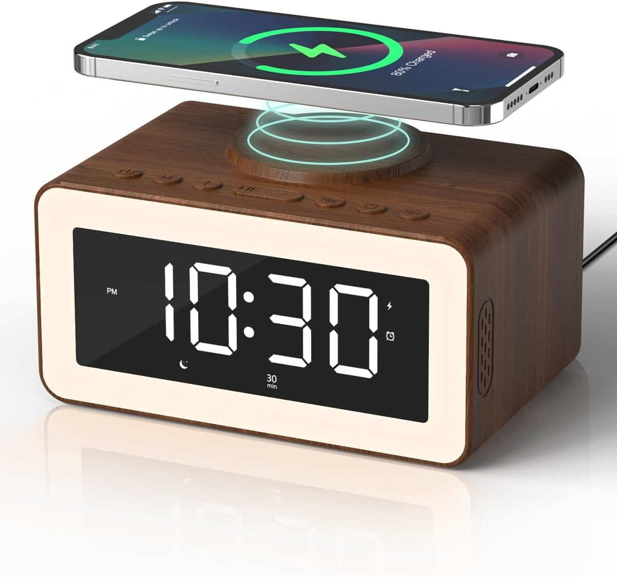 Digital Alarm Clocks for Bedrooms, Bluetooth Speaker, Alarm Clock with ...