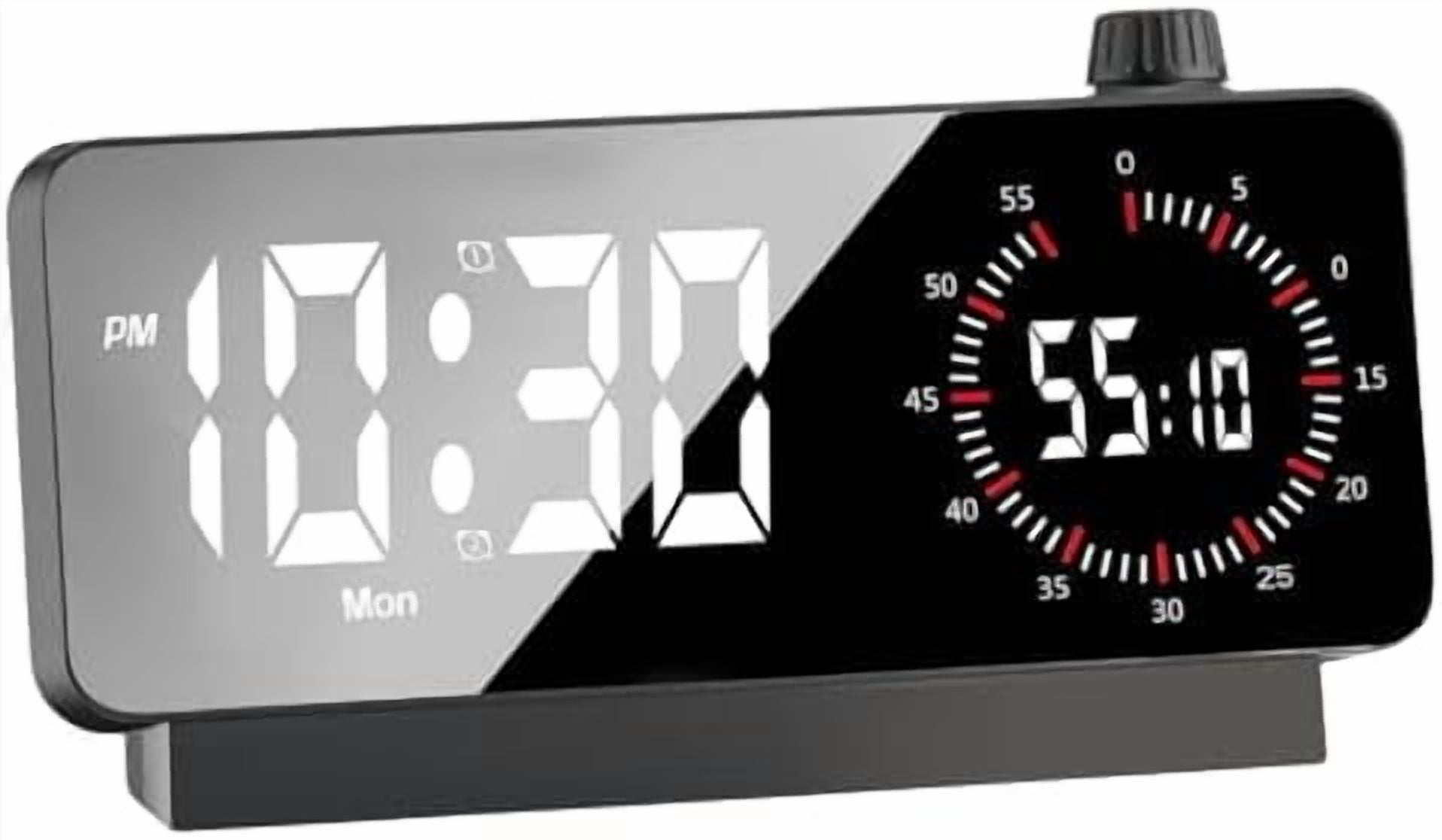 Digital Alarm Clocks & Visual Timer with Large Display for Desk ...