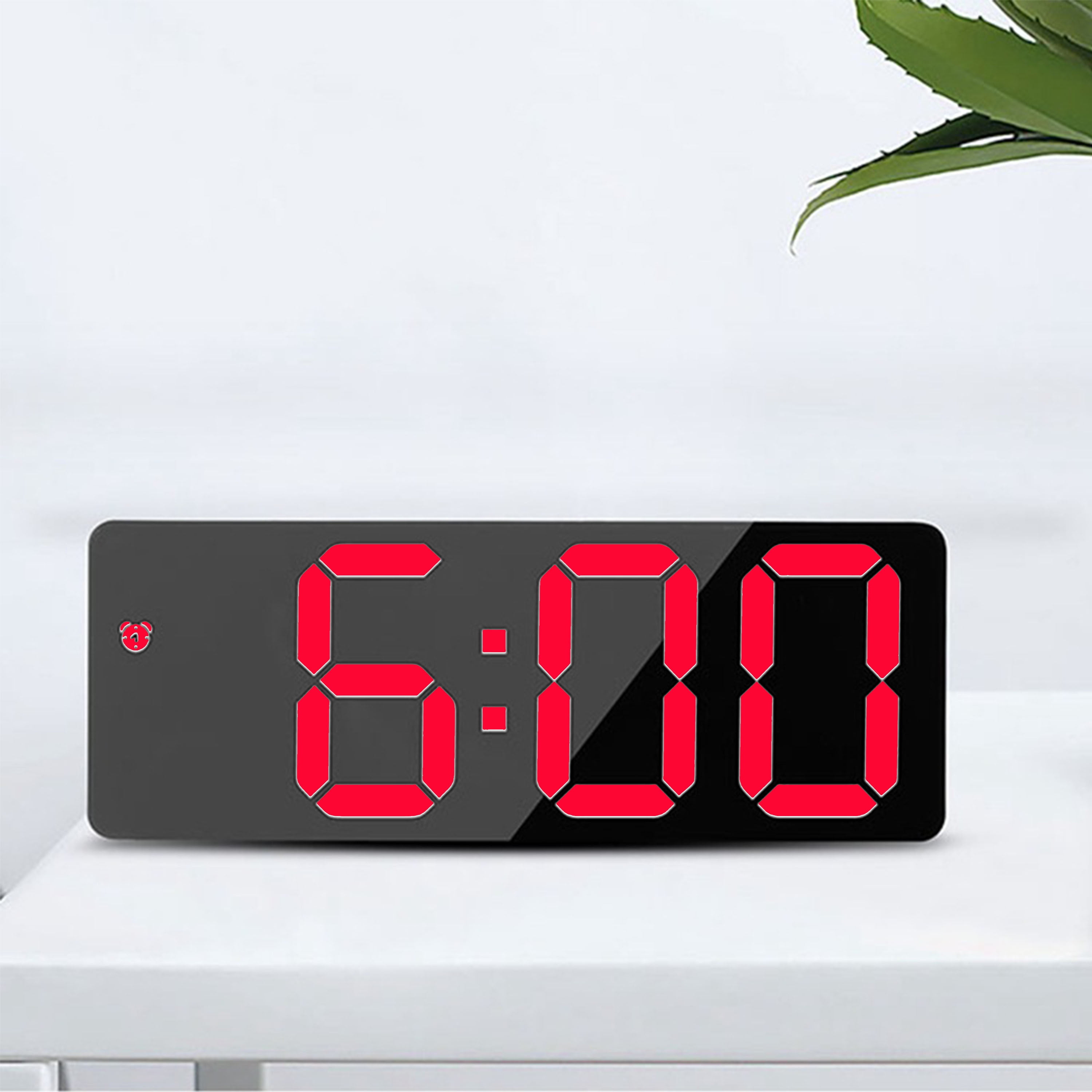 Digital Alarm Electronic Clock with Temperature, Dual Alarm, Night Mode ...