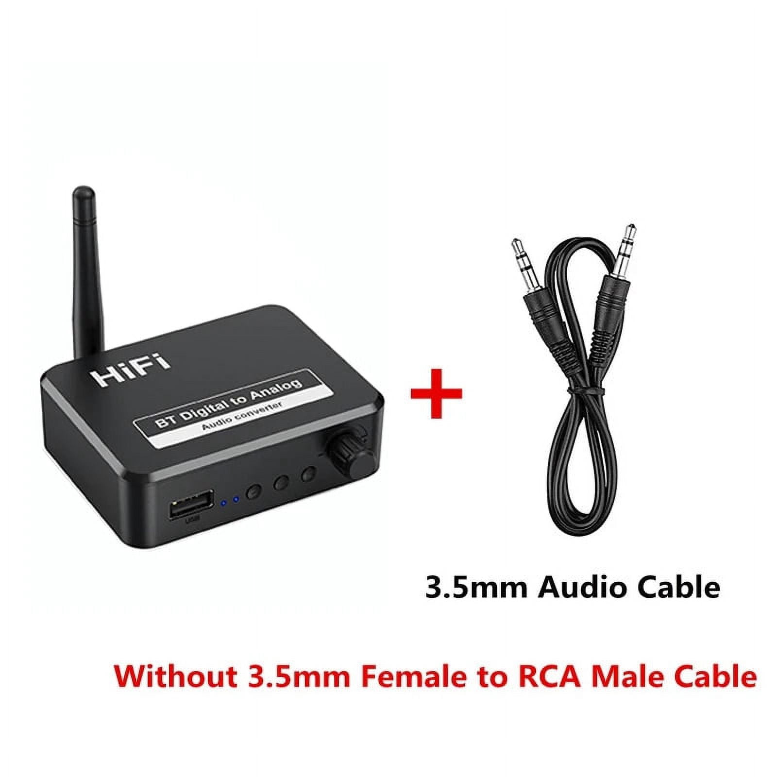 Digital to Analog Audio DAC Converter Adapter Digital SPDIF Optical ...