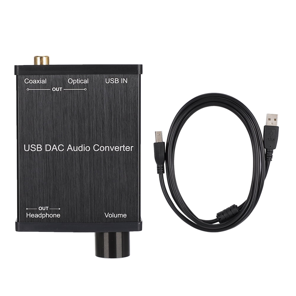 Digital to Analog Converter, 192 KHz Ultra Low Jitter High Fidelity DAC Optical Audio Adapter ...