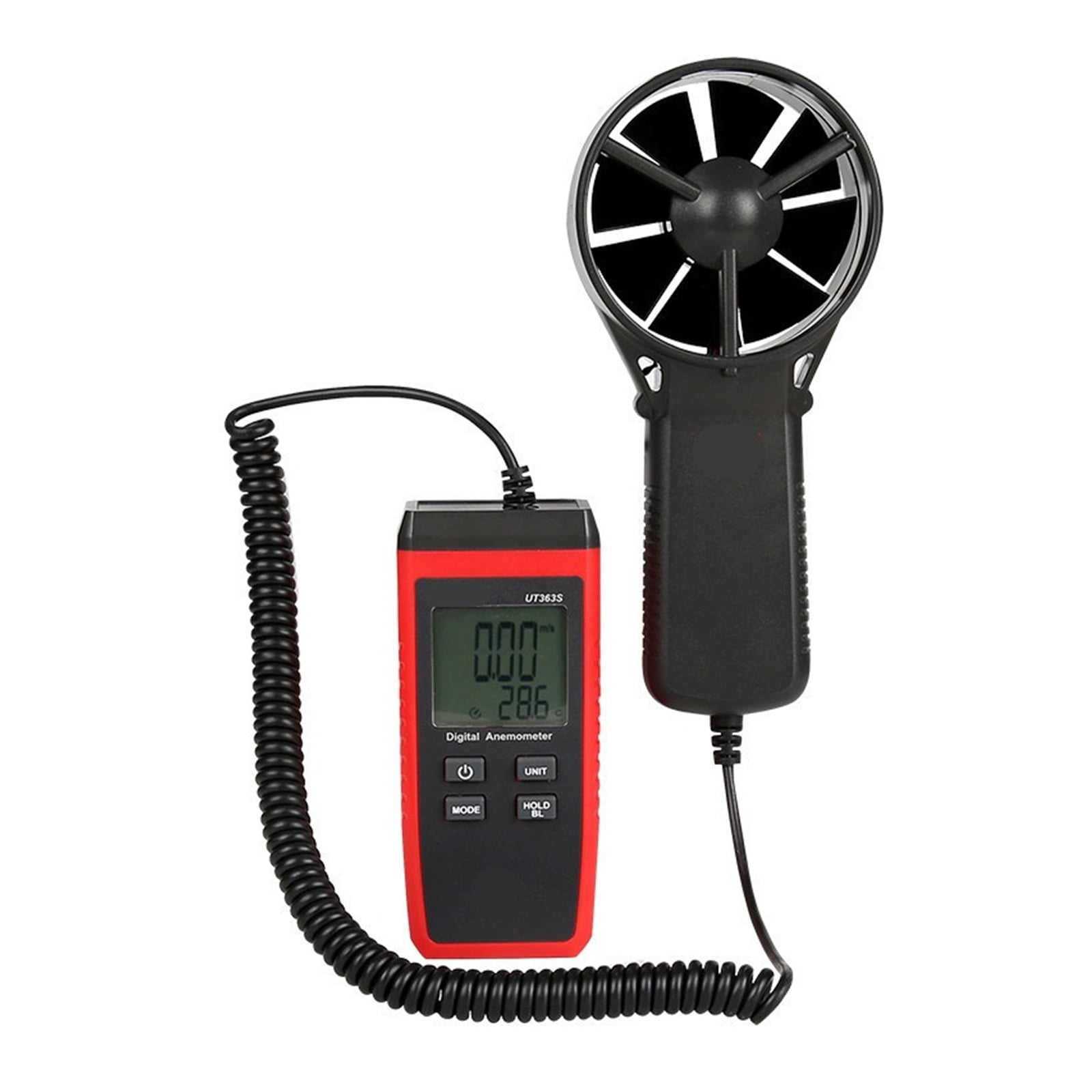 Digital Anemometer 0.4~30m/s Wind Speed Sensor Meters Temperature ...