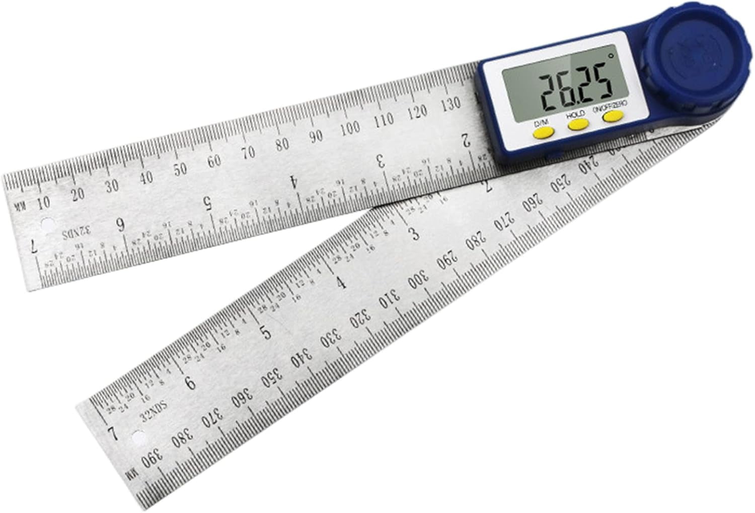 Digital Angle Finder, 7inch/ 0-200mm Digital Display Angle Ruler, 2 in 1 Digital Protractor with ...