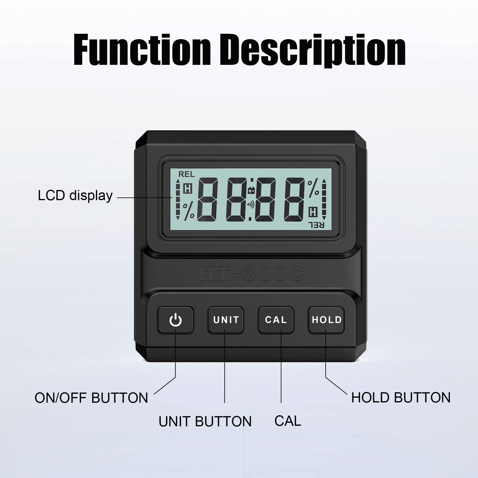 Digital Angle Finder ABS Digital Angle Gauge Magnetic fixing Easy to ...